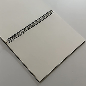 YUREE B5 Spiral Notebook/Spiral Journal Unruled, 100gsm Thick Blank Paper & Hard Kraft Cover, 65 Sheets (130 Pages), 3-Pack, 10.5" x 7.2", Gray