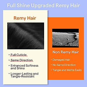 Full Shine Black Clip in Hair Extensions 24 Inch Remy Hair Extensions Clip in Human Hair Jet Black Natural Hair Clip in Extensions for Long Hair Black Hair Extensions 7 Pieces