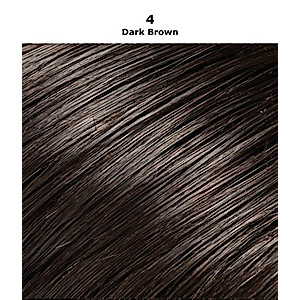 Bundle - 5 Items: 12" EASIPART FRENCH Remy Human Hair Hairpiece by Jon Renau, Christy's Wigs Q & A Booklet Luxury Shampoo & Conditioner & Mist Wide Tooth Comb - Color: 4