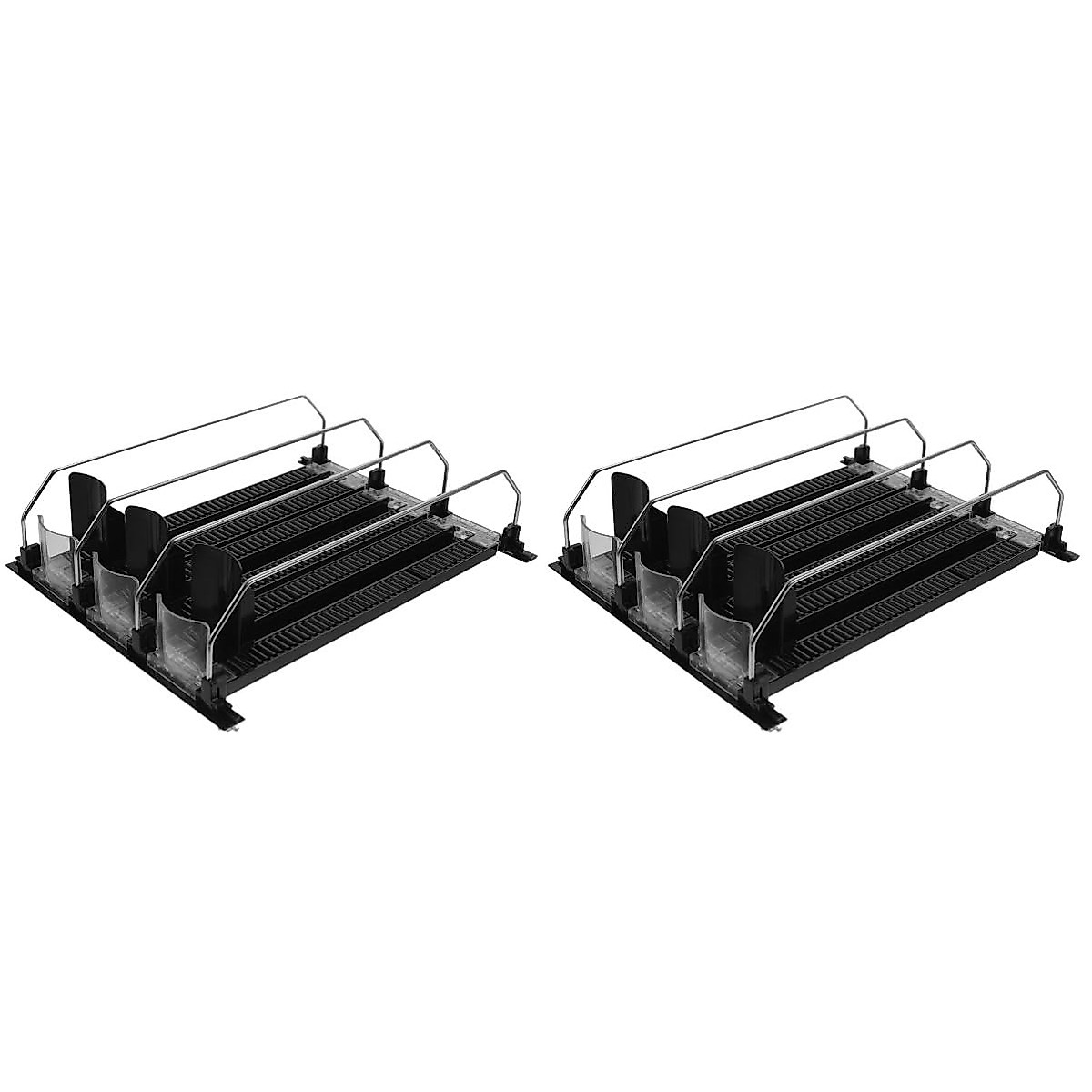 Mobestech 6 Pcs Drink Pusher Drink Shelf Pusher Machine Soda Dispenser for Fridge Drink Organizer for Fridge Supermarket Drink Puller Soda Holder for Refrigerator Mini Frigde Abs Bottle Ball