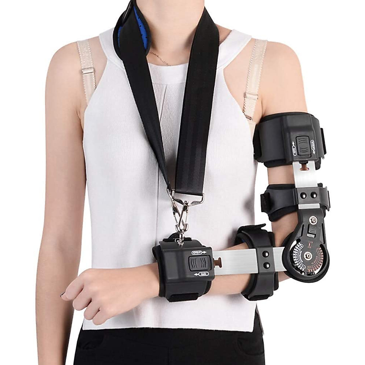 arm Sling Shoulder Sling ZHANGDONGArm Fracture Correction Rehabilitation Protector Support, Adjustable Arm Sling Support Strap, Help Elevate Arm Injury Recovery7.31(Size:Left)