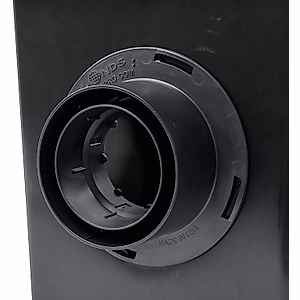 NDS 1200BKITRTL1PK Square Kit with 2-Opening Catch Basin, 2 Adapters, 1 Outlet Plug, and 1 Plastic Drain Grate, 12-Inch, for Lawns, Landscaped Areas, Black