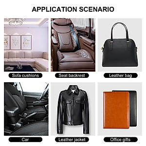 YAFCL Leather Repair Patch for Furniture, 4" x 63" Leather Repair Tape self Adhesive, Leather Repair Patch for couches car seat Sofa Jackets Handbags Medium Beige