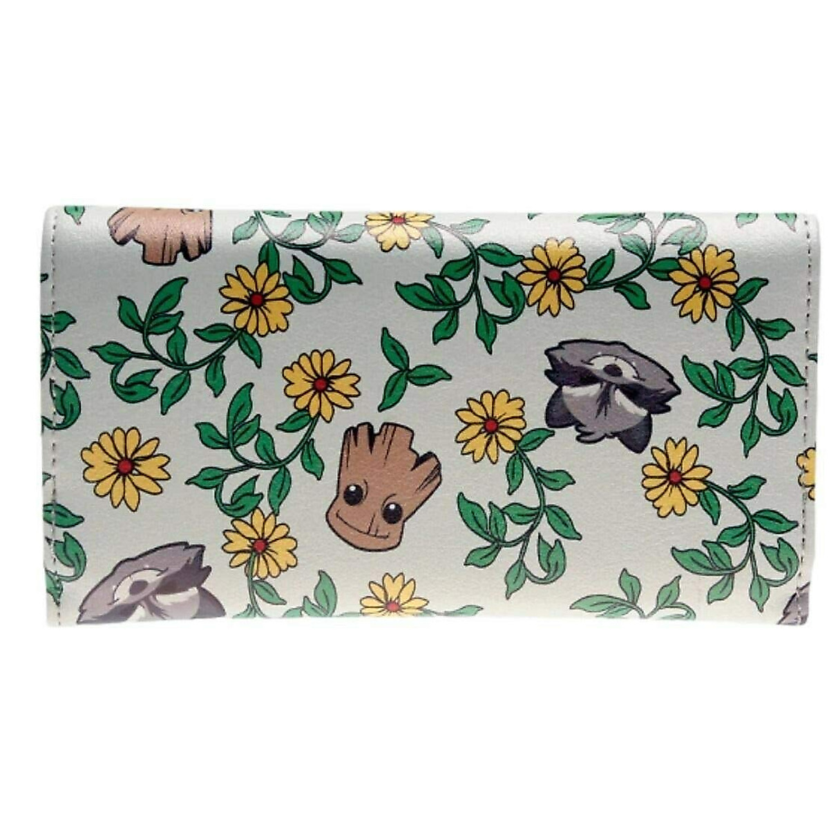 Baby Groot Trifold Satchel Fold Womens Hand Purse Clutch Wallet