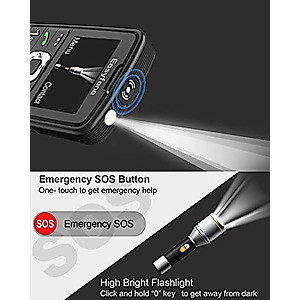 Easyfone Prime-A6 4G Unlocked Feature Cell Phone, Easy-to-Use Clear Sound Big Battery Basic GSM Mobile Phone with an Easy Charging Dock