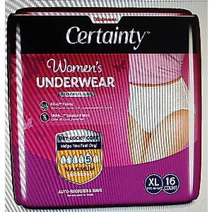 Walgreens Certainty Women's Underwear, Maximum Absorbency X-Large XL 16ea(1pack)