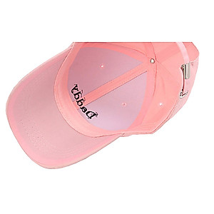 Foetest Cap Adjustable Baseball Cap Daddy Hat Headdress Dad-Cap Hat Sunhat Hip-Hop Flat Snapback Pink