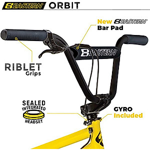 Eastern Bikes Eastern BMX Bikes - Orbit Model Boys and Girls 20 Inch Bike. Lightweight Freestyle Bike Designed by Professional BMX Riders at (Yellow)