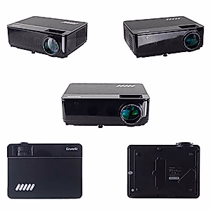 Gzunelic Real 12500 Lux / 500 ANSI lumens Real Native 1080p LED Video Projector ± 50° 4D Keystone X/Y Zoom 8000:1 Contrast Built in HI-FI Stereo Sound Box Full HD Home Theater Proyector