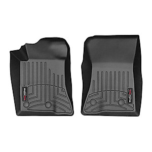 WeatherTech Custom Fit FloorLiners for Ford Mustang Shelby GT350R, Mustang Shelby GT500, Mustang, Mustang Mach 1, Mustang Shelby GT350-1st Row (446991), Black