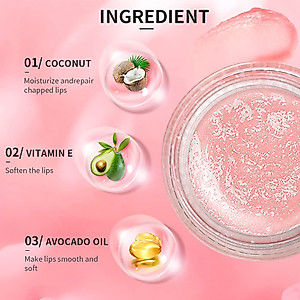 Lip Scrub, Lip Scrubs Exfoliator Moisturizer Dr.YIMAN Sugar Lip Scrub, Lip Exfoliator Scrub for Dry and Chapped Lips,Anti-Aging and Temping, Lip Mask, Lip Care Products, Lip Scrubber, Lip Moisturizer
