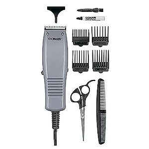 ConairMAN Simple Cut, Hair Clippers for Men, 10-piece Home Hair Cutting Kit
