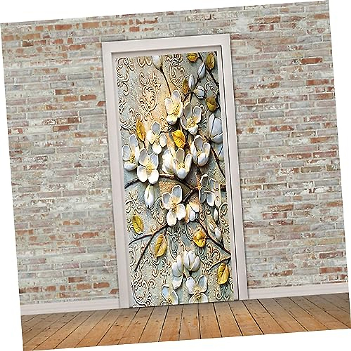 DOITOOL Waterproof Stickers Stickers 3D Stickers Wallpaper Mural Stickers 3D Wall Stickers Door Mural Door Wallpaper 3D Door Sticker Digital Door Decals
