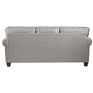 Signature Design by Ashley Alandari Traditional Sofa with 4 Accent Pillows, Gray