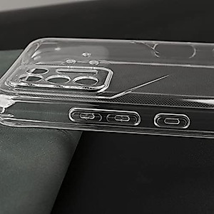 Ytaland for Umidigi Bison GT Case, with 2 x Tempered Glass Screen Protector. (3 in 1) Crystal Clear Silicone Shockproof TPU Bumper Protective Phone Case Cover