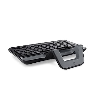 Belkin Wired Keyboard Stand For Chrome OS - Tablet Stand for Acer Chromebook Tab 10 - Works With Chrome OS Devices With USB C - Wired Keyboard Stand w/ Full Size Keycaps - Keyboard Tray - Black