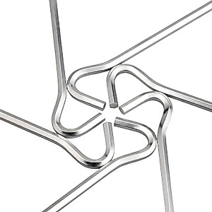 Tent Pegs - 12Pcs Aluminium Tent Stakes Pegs with Hook - 7" Hexagon Rod Stakes Nail Spike Garden Stakes Camping Pegs for Pitching Camping Tent, Canopies (Silver)