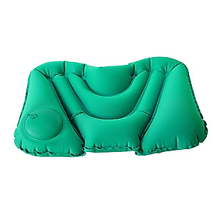 oAutoSjy Press Inflatable Pillow for Neck Lumbar Support Camping Pillow Comfortable Travel Air Pillow Ultralight Inflatable Camping Pillow for Sleeping Portable Inflatable Cushion for Car Home Office