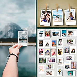 Fujifilm Instax Mini LiPlay Hybrid Instant Camera (Stone White) + Fujifilm Instax Instant Film (40 Shots) + 32GB mciroSDHC Memory Card + Camera/Video Case + Photo4Less Cleaning Cloth – Deluxe Bundle