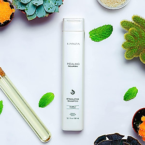 L'ANZA Healing Nourish Stimulating Shampoo, Encourages Healthy Hair Growth While Eliminating Dead Skin Cells, Sebum, Residue & DHT, for a Healthy and Fresh Hair and Scalp (10.1 Fl Oz)