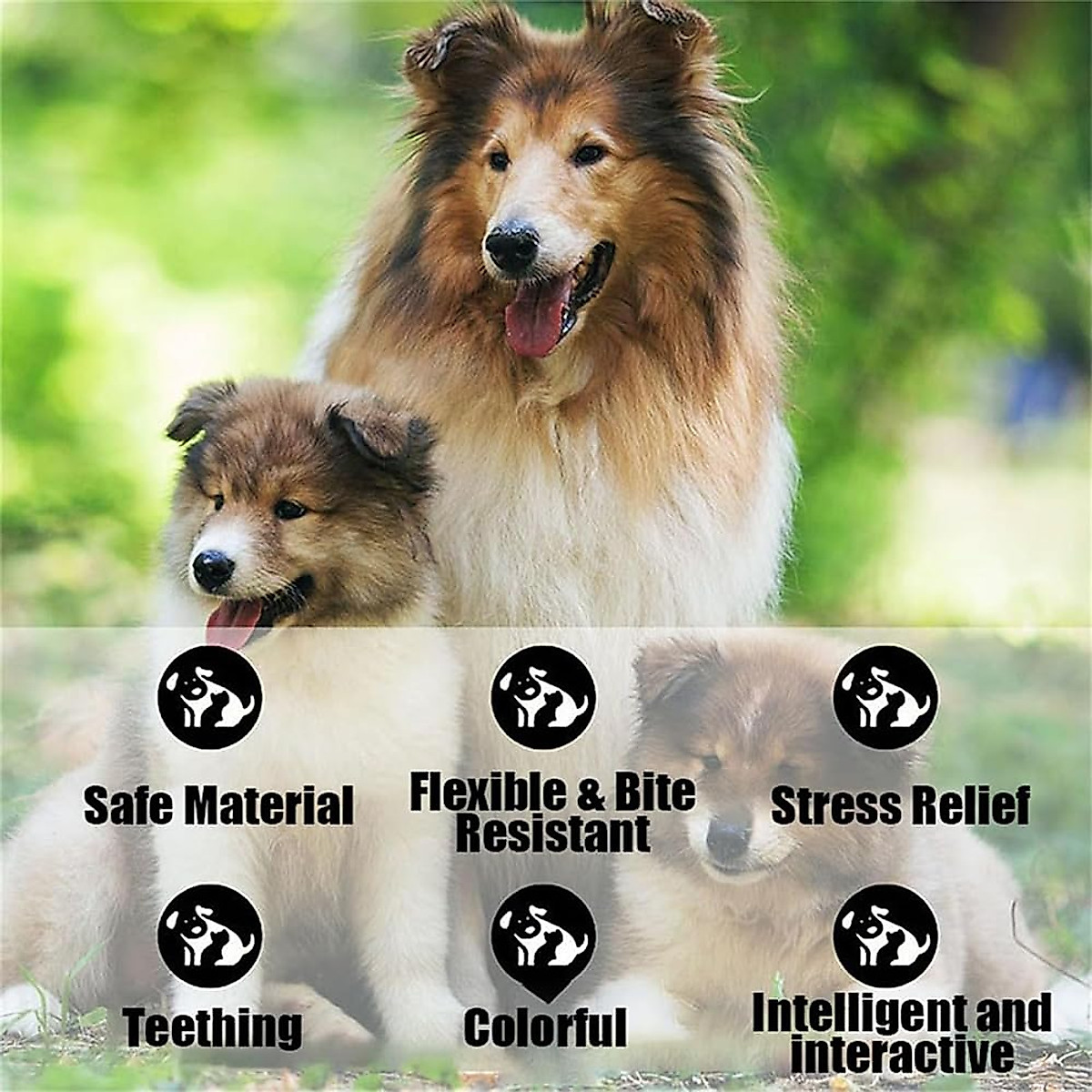 Wooden Dog Chews, Coffee Tree Dog Chews, Wooden Bones for Big Dogs, Wooden Chew Toys for Dogs - Dental Cleaning Stress Relief Toys (7.3in)