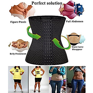 Waist Trainer Cincher Corset Body Shaper for Women Tummy Control Workout S Black…