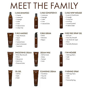 Surface Hair Curls Trio Box Set, Shampoo, Conditioner And Leave-In Conditioner For Healthy And Defined Curly And Wavy Hair, Vegan And Paraben Free