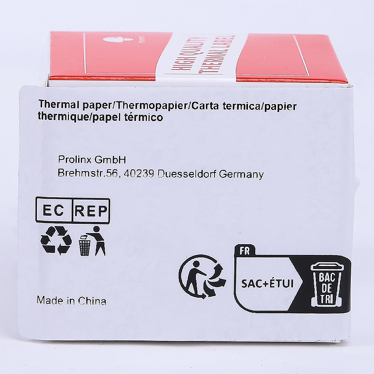 Multi-Purpose Square Self-Adhesive Label for Phomemo M110/M221/M220/M120/M200 Label Printer,1.97"x3.15"(50x80mm),100 Labels/Roll, Black on White