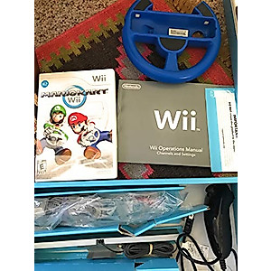 Wii Console with Mario Kart Wii Bundle - Black