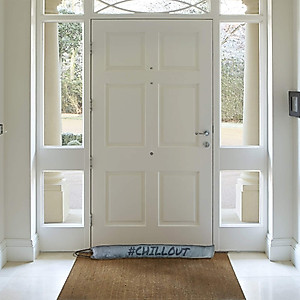 Roe & Moe #Chillout Draft Stopper, Door Bottom Hot/Cold Air Blocker Noise Reducer Insulation Sound Proof Weather Strip Seal Saves Energy, Heavy Duty 36in x 4in