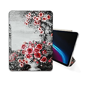 Big Ben London Roses case Compatible with iPad Mini Air Pro 7.9 8.3 9.7 10.2 10.9 11 12.9 inch Pattern Cover New 2022 2021 Trifold Stand 3 4 5 6 7 8 9 Generation 190 (11" Pro 1/2/3 gen)