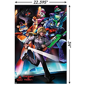 Trends International Five Nights at Freddy's: Security Breach - Group Wall Poster, 22.375" x 34", Unframed Version