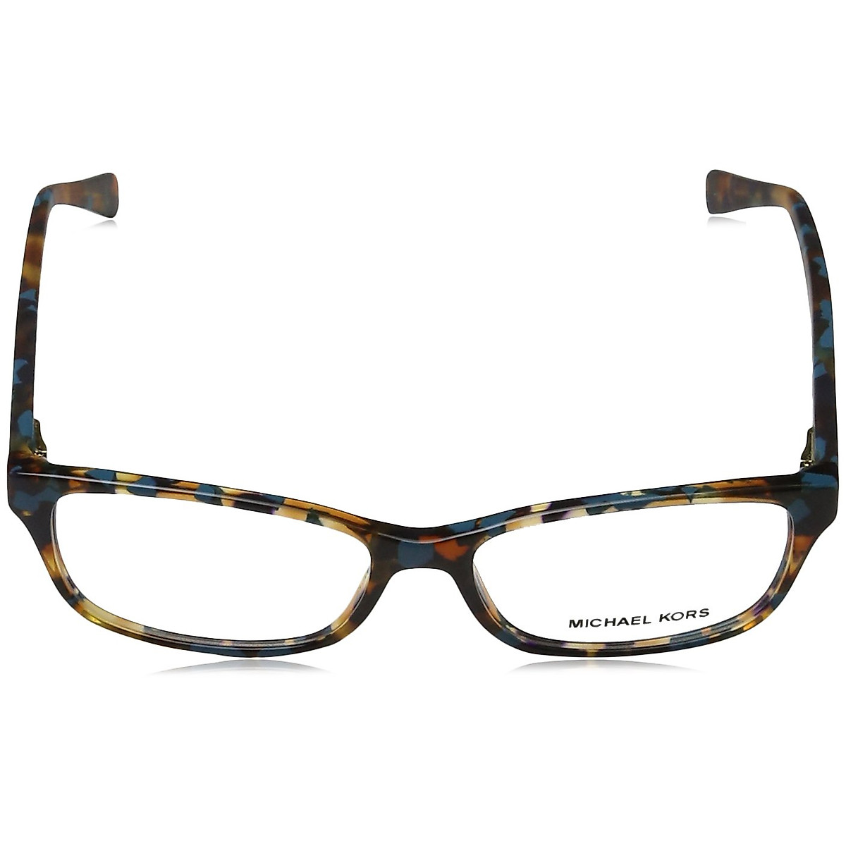 Michael Kors 0MK4024 Optical Full Rim Rectangle Womens Sunglasses, Turquoise Tortoise, 53/15/135