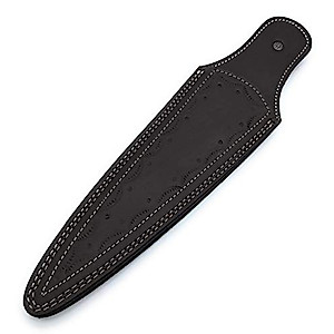 12" long custom handmade leather sheath for 7"—7.5" cutting blade dagger knife
