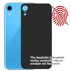 [2 Pack] Synvy Back Protector Film, Compatible with Google Nexus 10 10" Nexus10 Black Carbon TPU Guard Skin Sticker [ Not Front Tempered Glass Screen Protectors ]