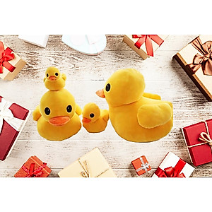 Bansusu 50CM Plush Yellow Duck Soft Stuffed Animal Toy Sofa Decoration for Kids Birthday