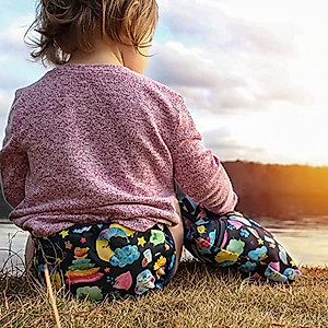 Best Bottom Regular All in Two Diaper Cover | Adjustable Snap Cloth Diapers for Babies | Eco Friendly Reusable Diapers with Waterproof Gussets | Newborns Thru Toddlers 8-35+ Lbs. (Far Far Away)