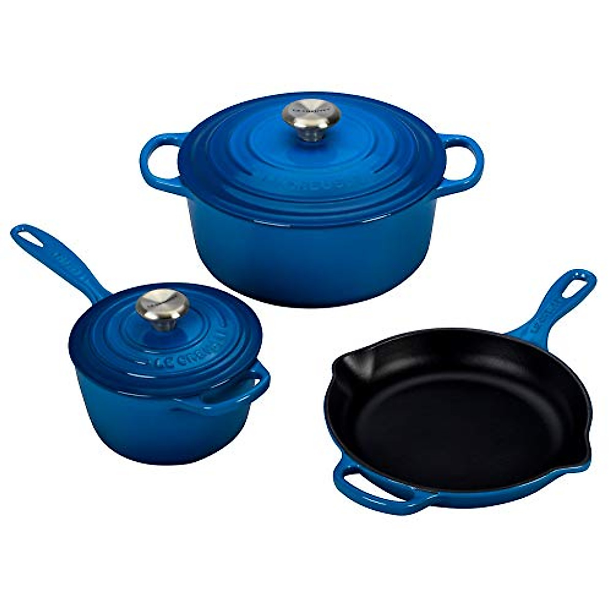Le Creuset Enameled Cast Iron Signature Cookware Set, 5 pc. , Marseille