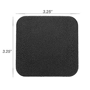 LFPartS 2" Rubber Trailer Hitch Cover Tube Plug Insert Fits 2" Receivers (Plain Black)