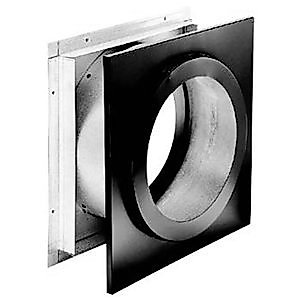 DuraVent Stainless Steel 9443SS 6" Class A Chimney Pipe Wall Thimble Exterior Trim Piece
