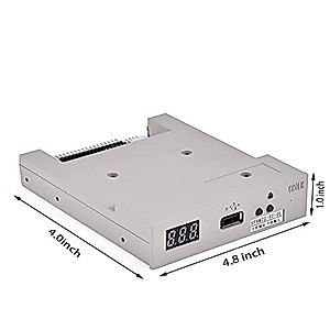 SHIYETA 3.5" USB SSD Simulation Floppy Disk Drive Emulator Plug for Yamaha KORG Keyboard (Gray)