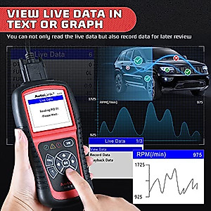 Autel AutoLink AL519 OBD2 Scanner Enhanced Mode 6 Car Diagnostic Tool Check Engine Code Reader CAN Scan Tool, Advanced Ver. of AL319