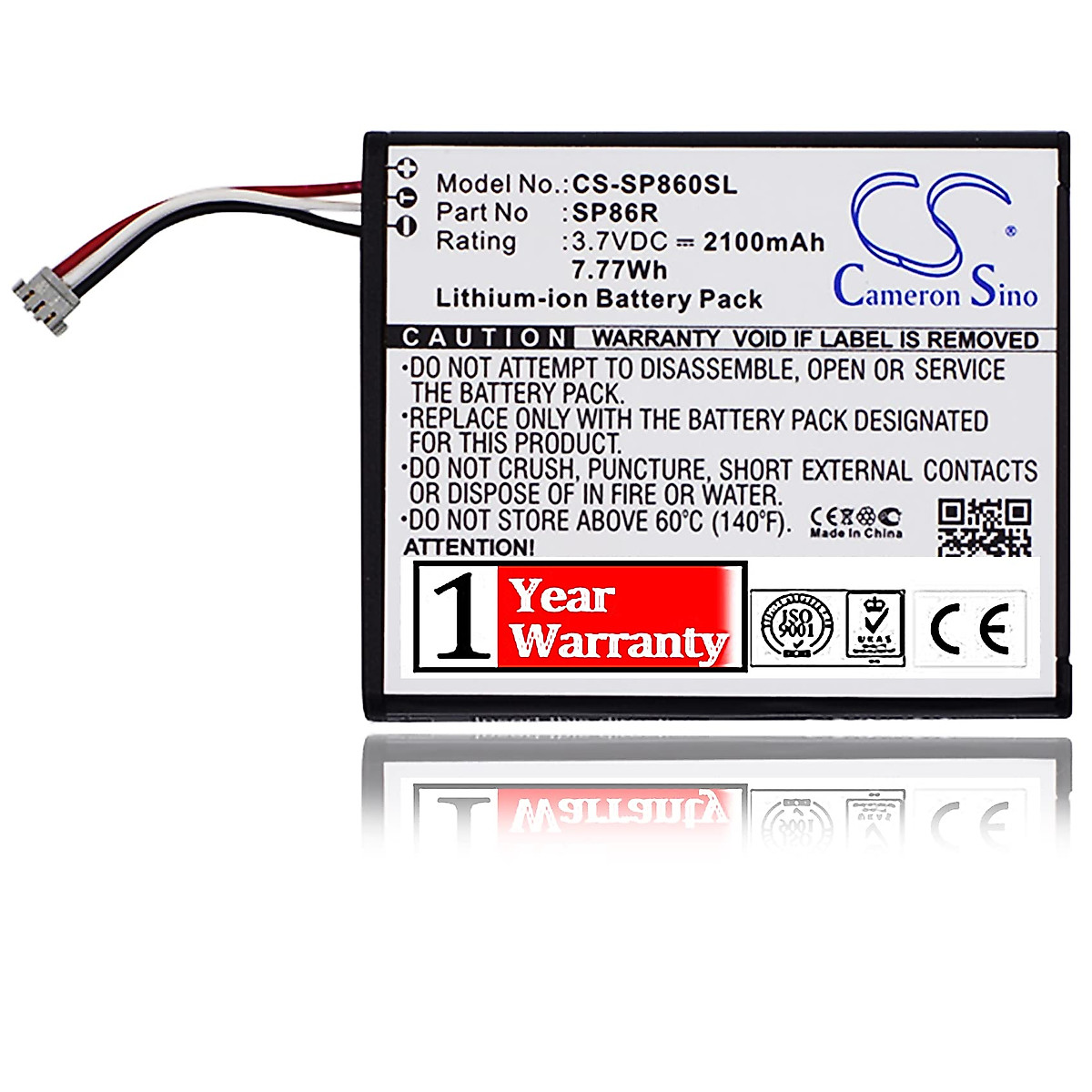 BCXY Battery Replacement for PCH-2007 PS Vita 2007 PSV2000 4-451-971-01 SP86R