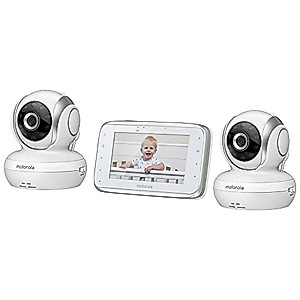 Motorola MBP38S-2 Digital Video Baby Monitor with 4.3-Inch Color LCD Screen and 2 Cameras with Remote Pan, Tilt and Zoom