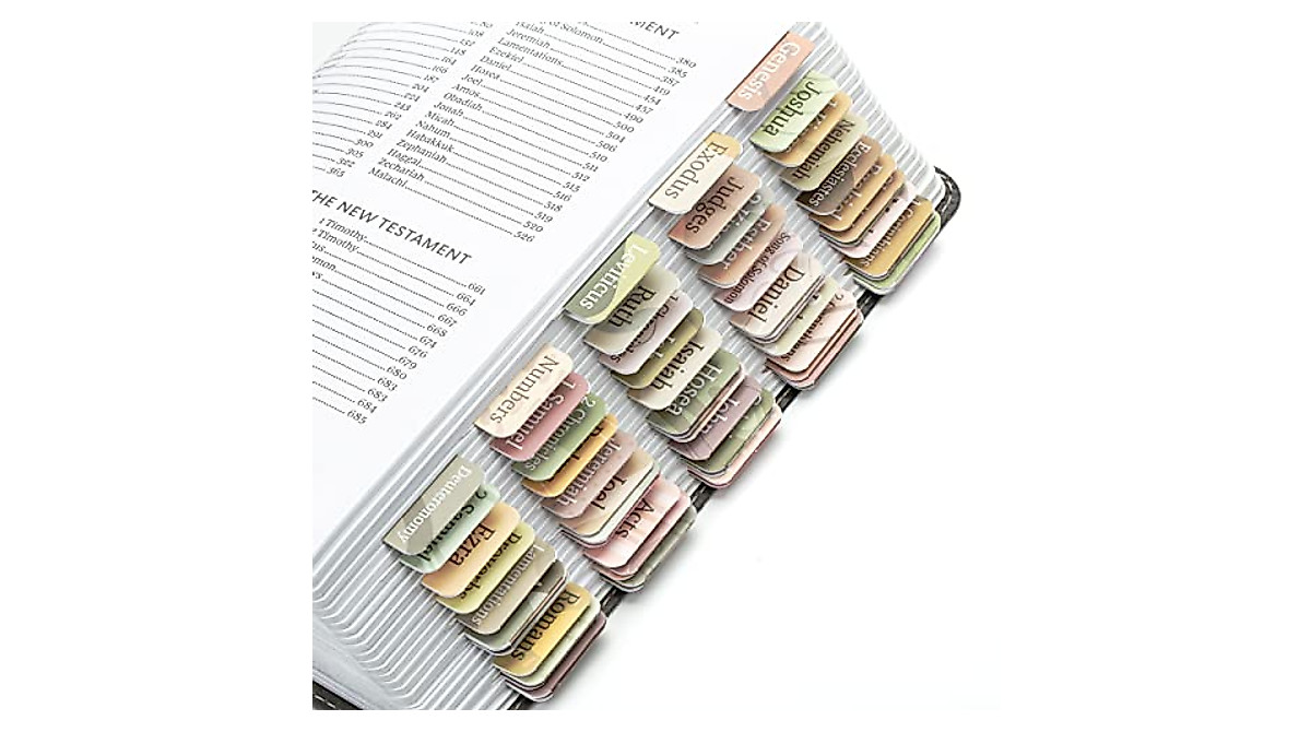 Mr. Pen Boho Bible Tabs - 75 Laminated Tabs for Study