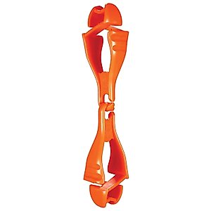 Ergodyne Glove Grabbers Each Security Clip, Orange, Each US, 1 Count (Pack of 1)