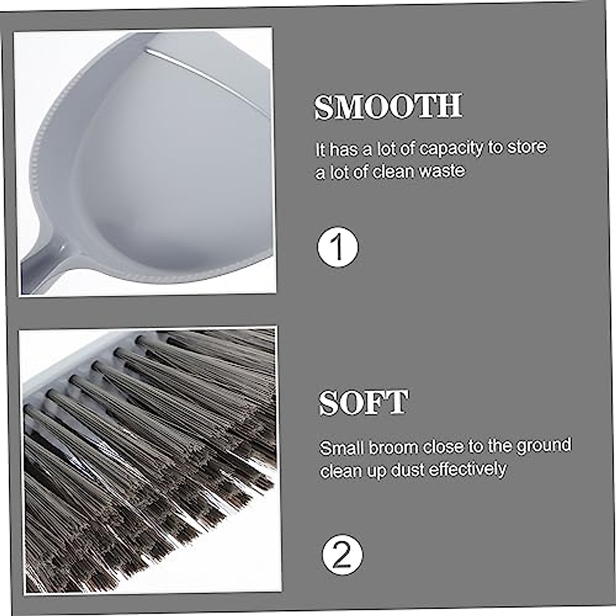 BUTIFULSIC 5pcs Broom Dustpan Desktop Dustpans Cleaner Home Mini Brush Broom Table Cleaning Brush Mini Saucepan Broom Dustpan Hand Broom Aid Sweeping Turner Scraper Mop Purple Pp