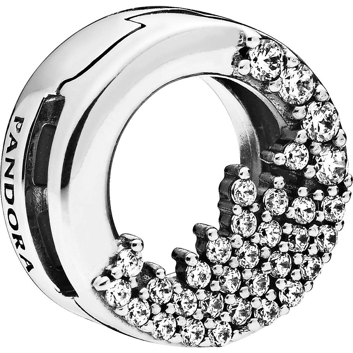Pandora Jewelry Cubic Clip Zirconia Charm in Sterling Silver