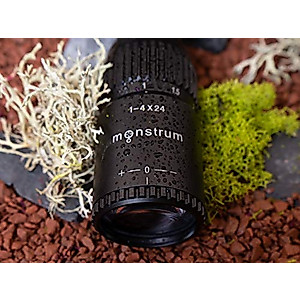 Monstrum G2 1-4x24 First Focal Plane FFP Rifle Scope with Illuminated BDC Reticle | Flat Dark Earth