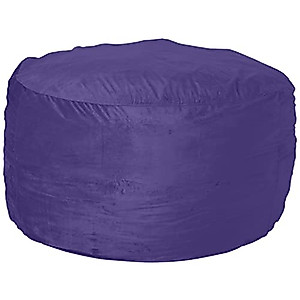 Chill Sack Bean Bag Chair Cover, 5-Feet, Microsuede - Purple